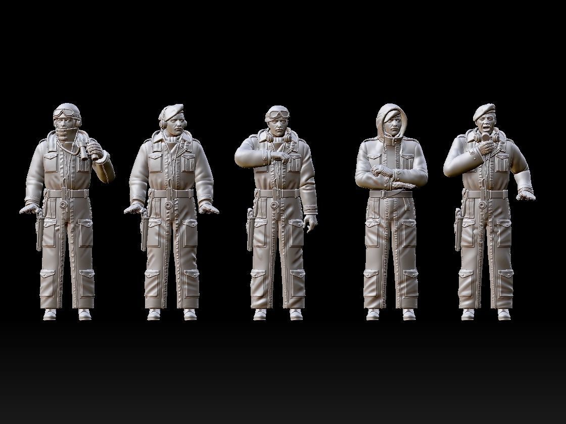 British tank crew ww2 3D model 3D printable | CGTrader
