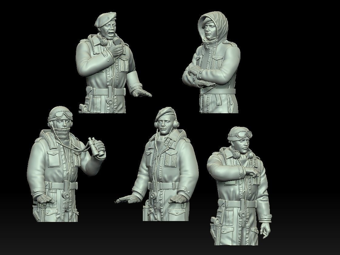 British tank crew ww2 3D model 3D printable | CGTrader