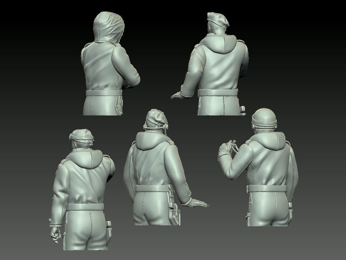 British tank crew ww2 3D model 3D printable | CGTrader