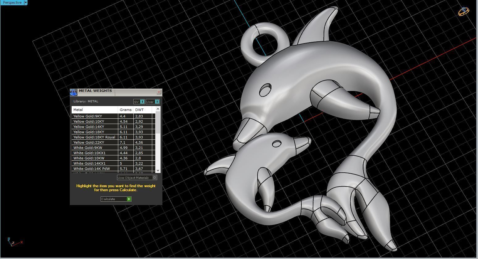 Delphin Pendat 3D model 3D printable | CGTrader