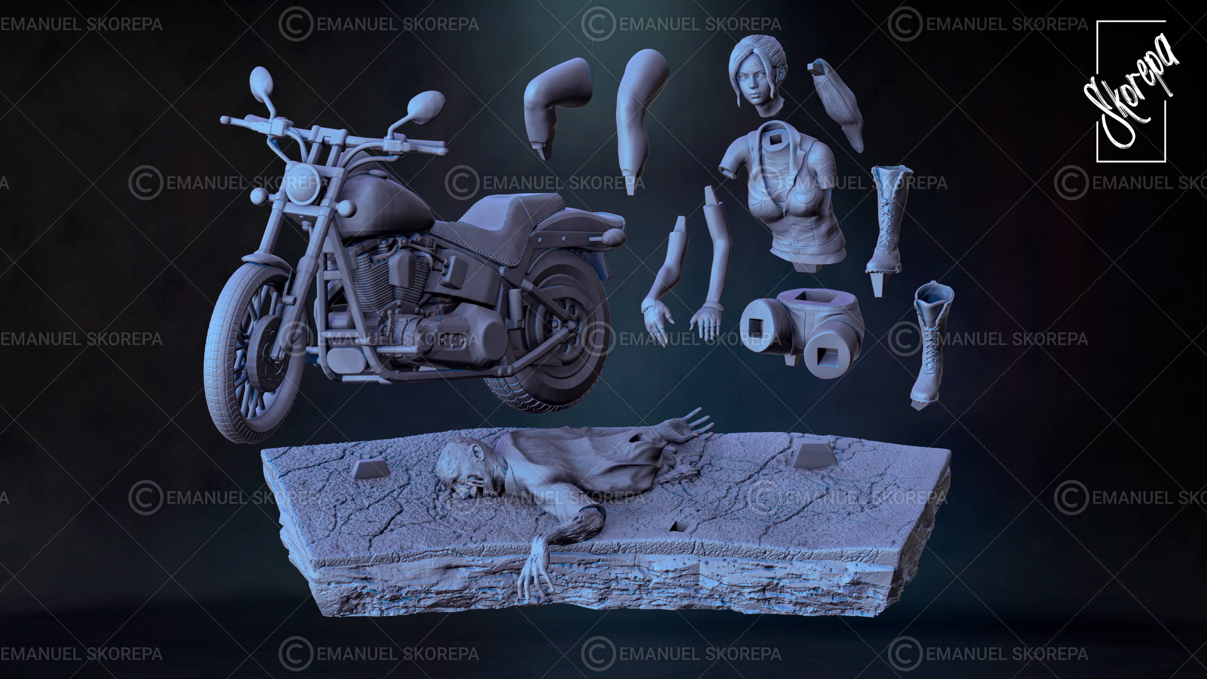 Claire Redfield 3D model 3D printable | CGTrader