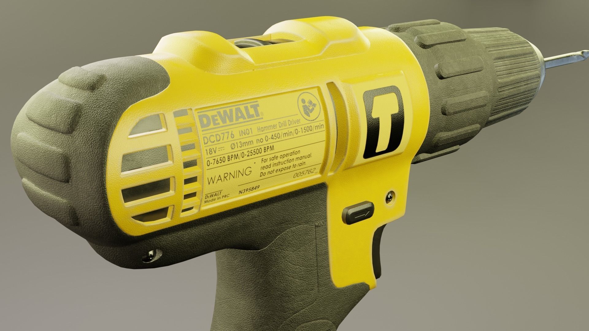 Drill Model electric 3D model | CGTrader