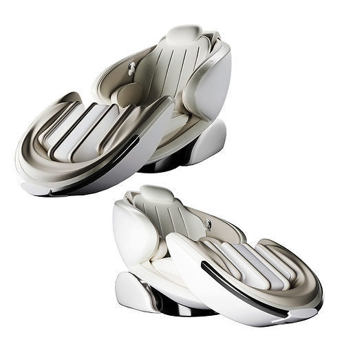 3D model Space capsule massage chair gives you future massage VR / AR ...