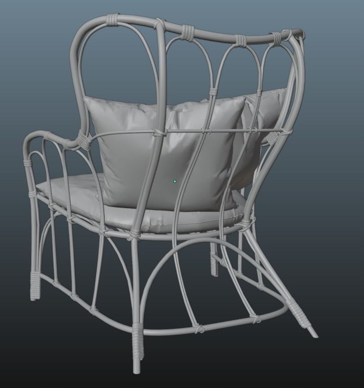 Weldon Rattan Chair 3D model | CGTrader