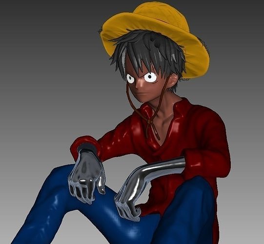 Monkey D Luffy 3D model 3D printable | CGTrader