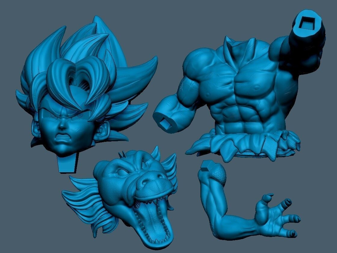 Goku - Impressao 3d 3D model 3D printable | CGTrader