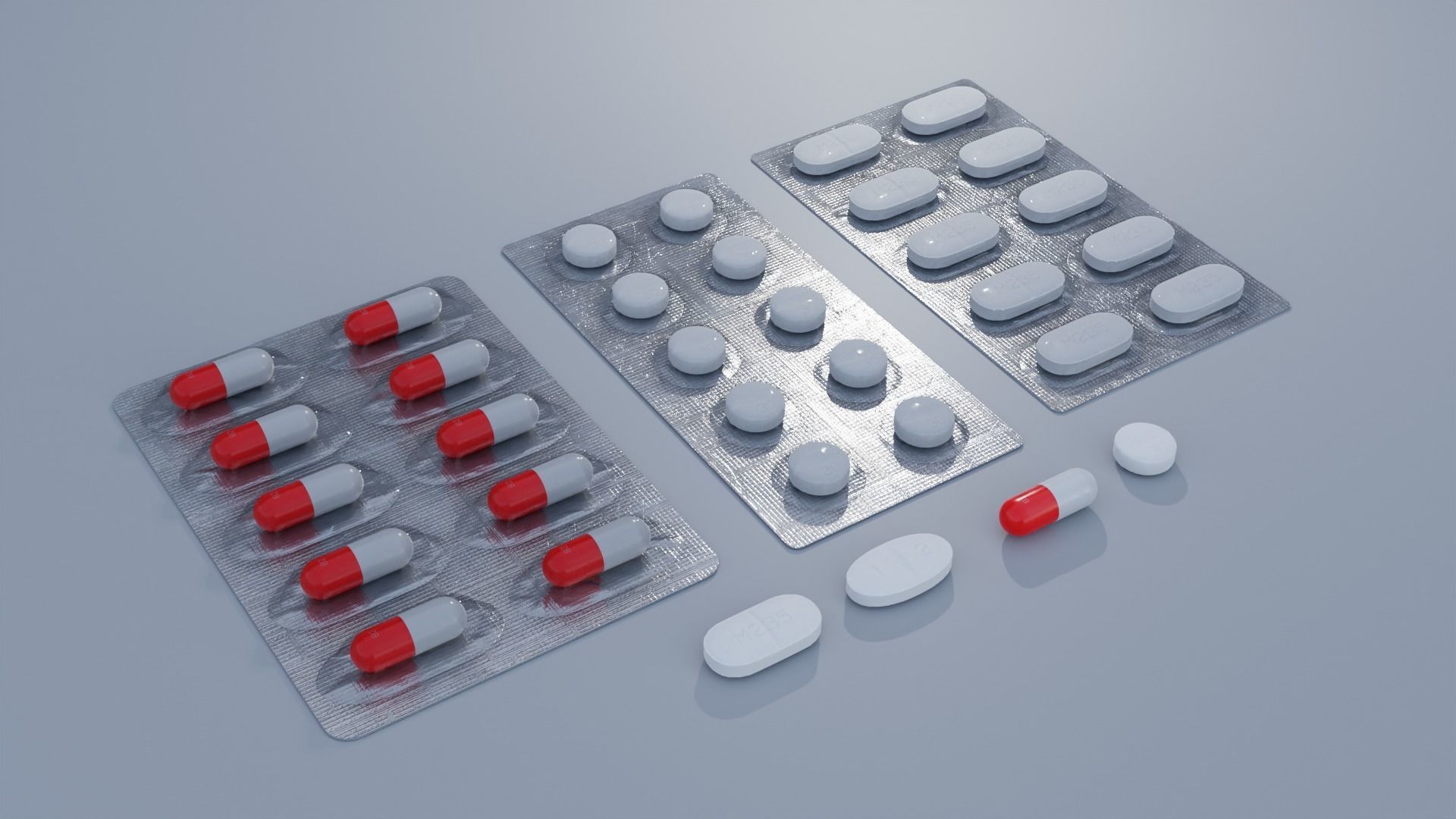 Pills and Blisters 4K and 2K Textures 3D model | CGTrader