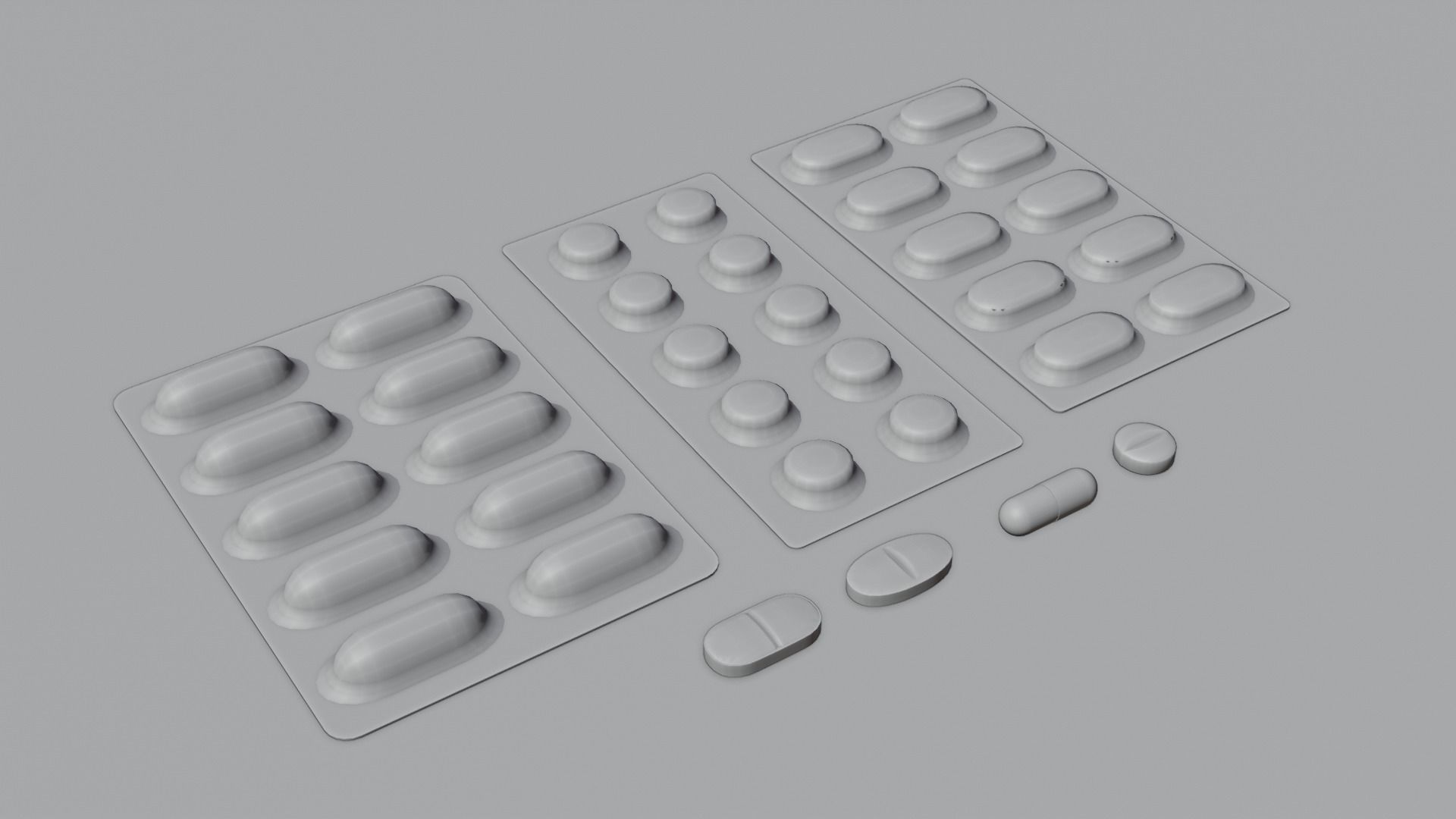 Pills and Blisters 4K and 2K Textures 3D model | CGTrader