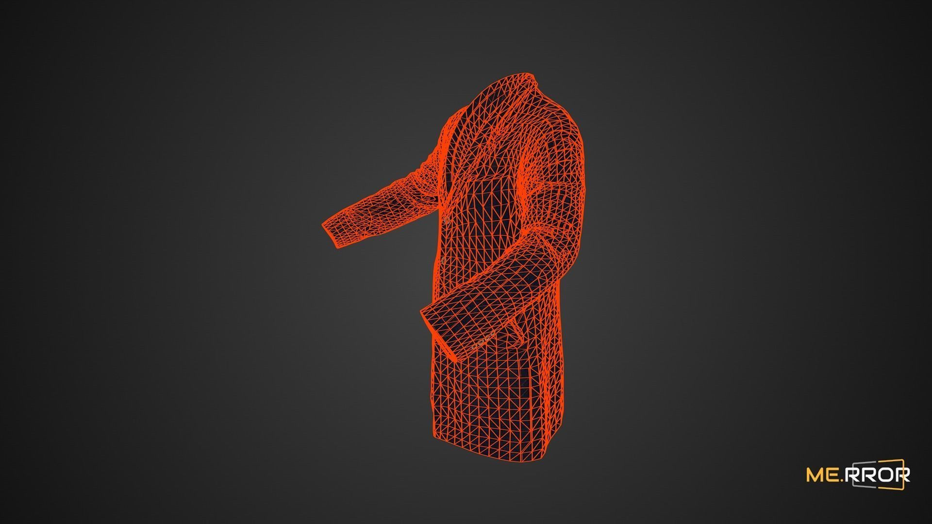 3D model Game Ready Male Navy Coat VR / AR / low-poly | CGTrader