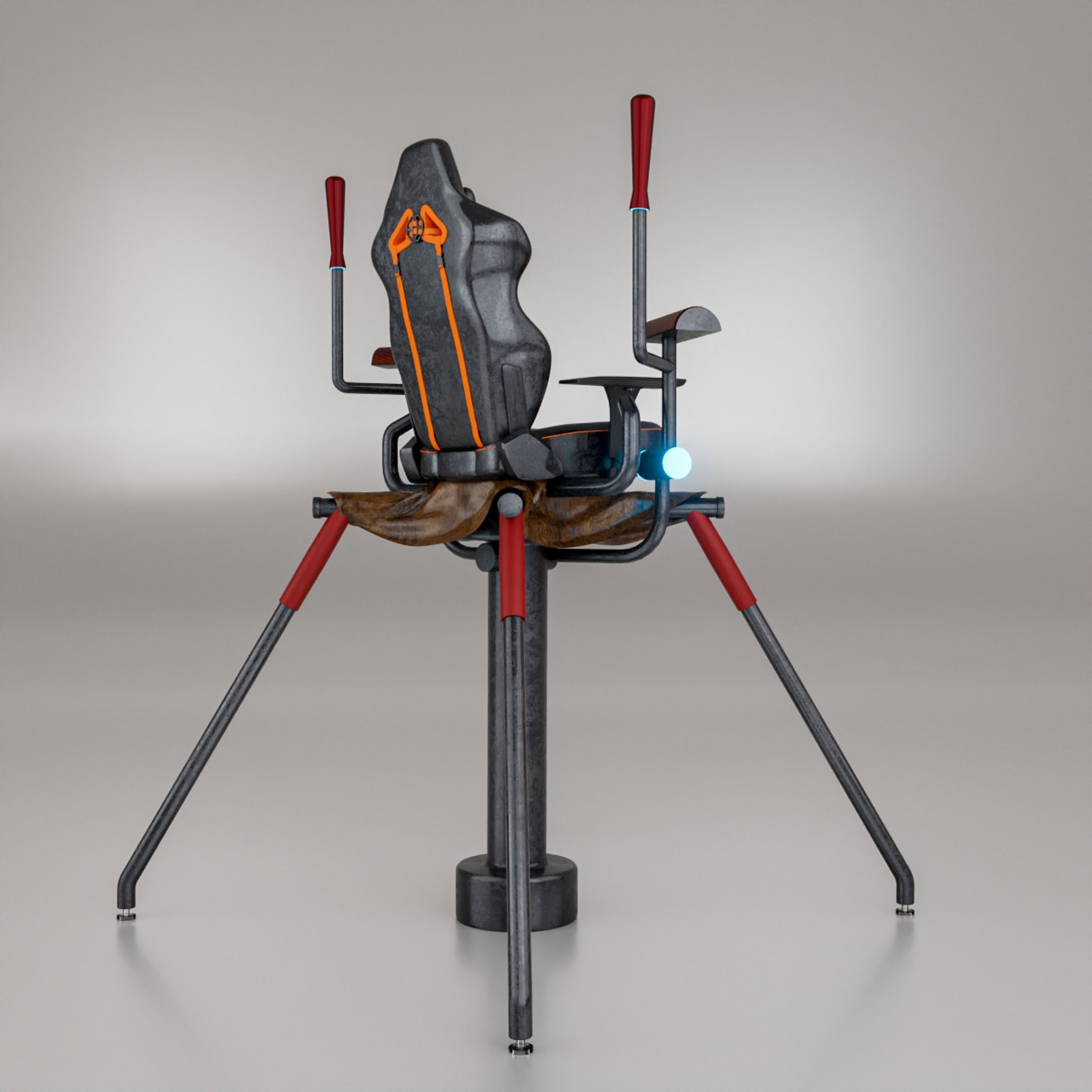 3D model 3D Scifi Chair model VR / AR / low-poly | CGTrader