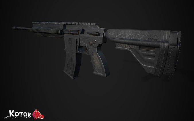 Rifle ar - free VR / AR / low-poly 3D model | CGTrader