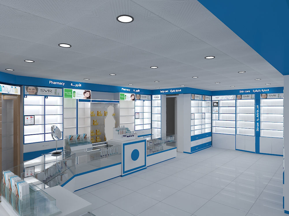 3D model PHARMACY STAND DECORATION VR / AR / low-poly | CGTrader