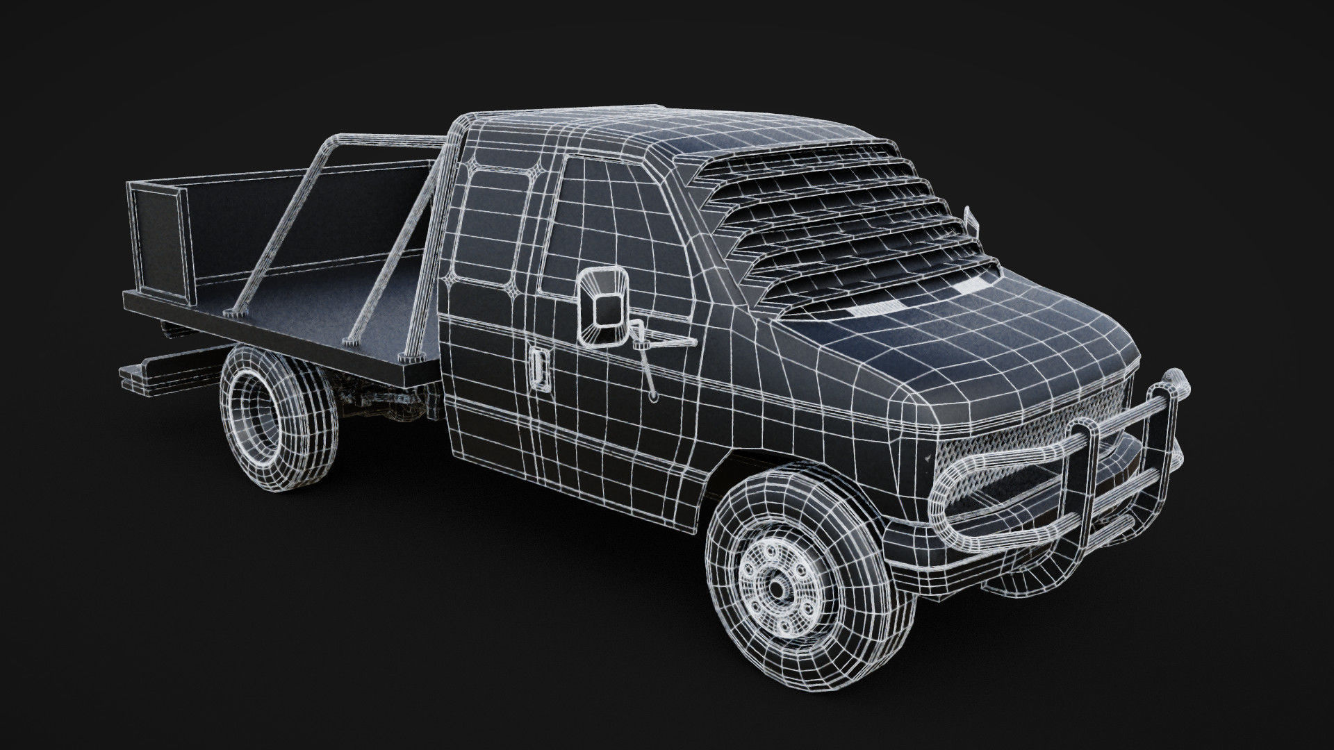 3D model rusted truck car VR / AR / low-poly | CGTrader