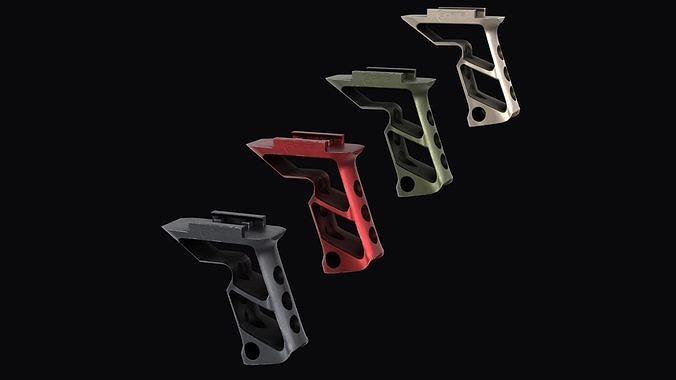 3D model Fortis SHIFT Vertical forward grip VR / AR / low-poly | CGTrader
