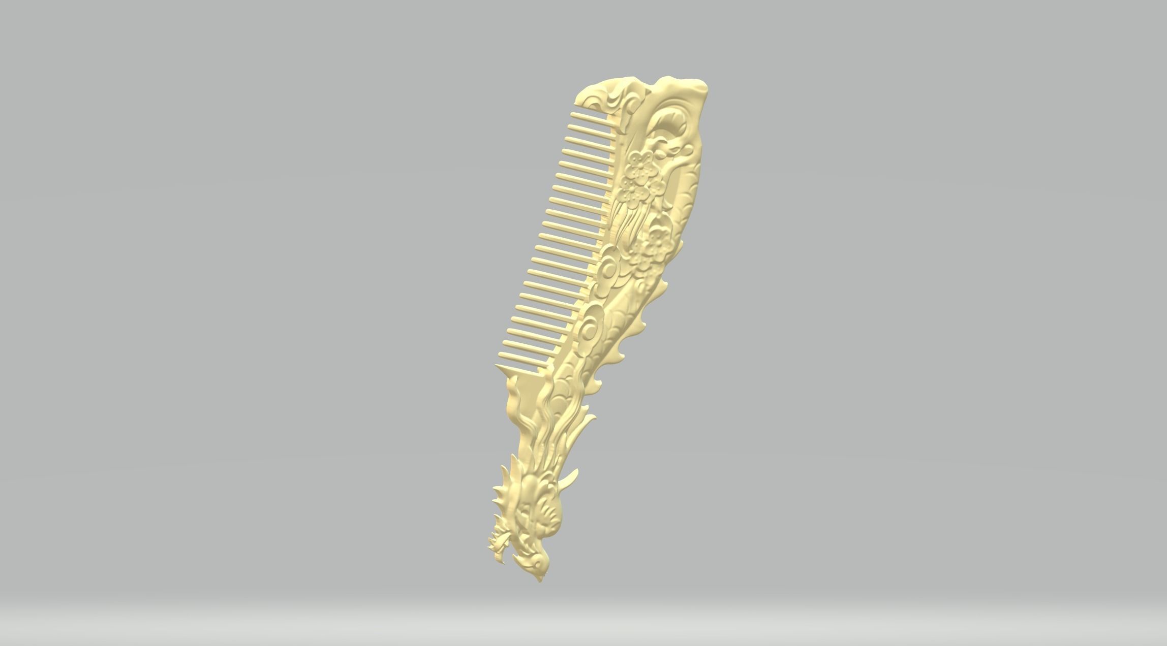 Dragon Comb 3D model 3D printable | CGTrader