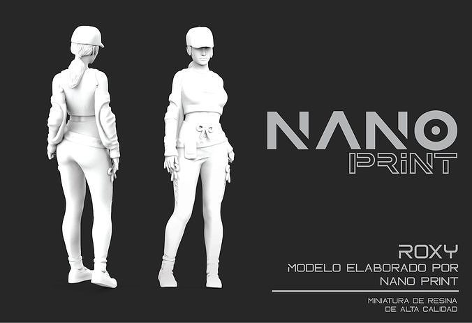 Woman Roxy 3D model 3D printable | CGTrader