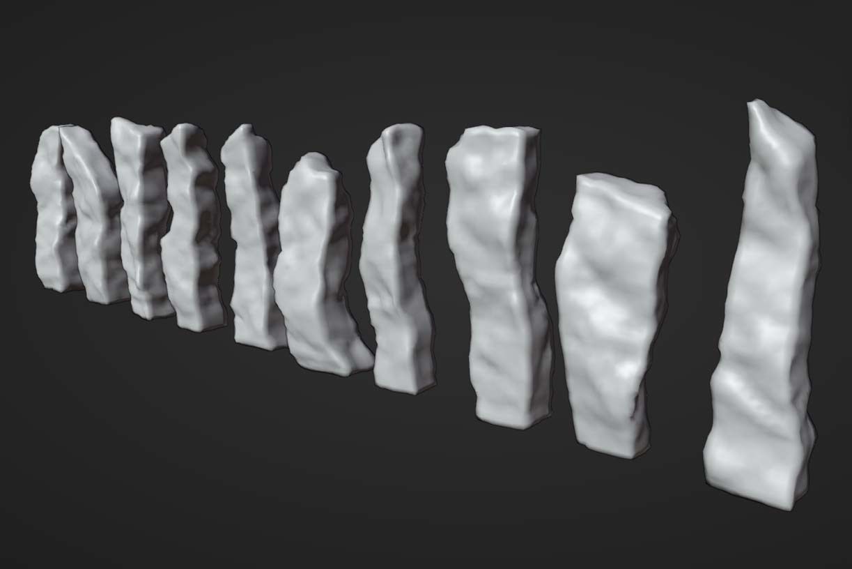 3D model Standing Stones - 10 Low-Poly Monolith Models - Game-Ready VR ...