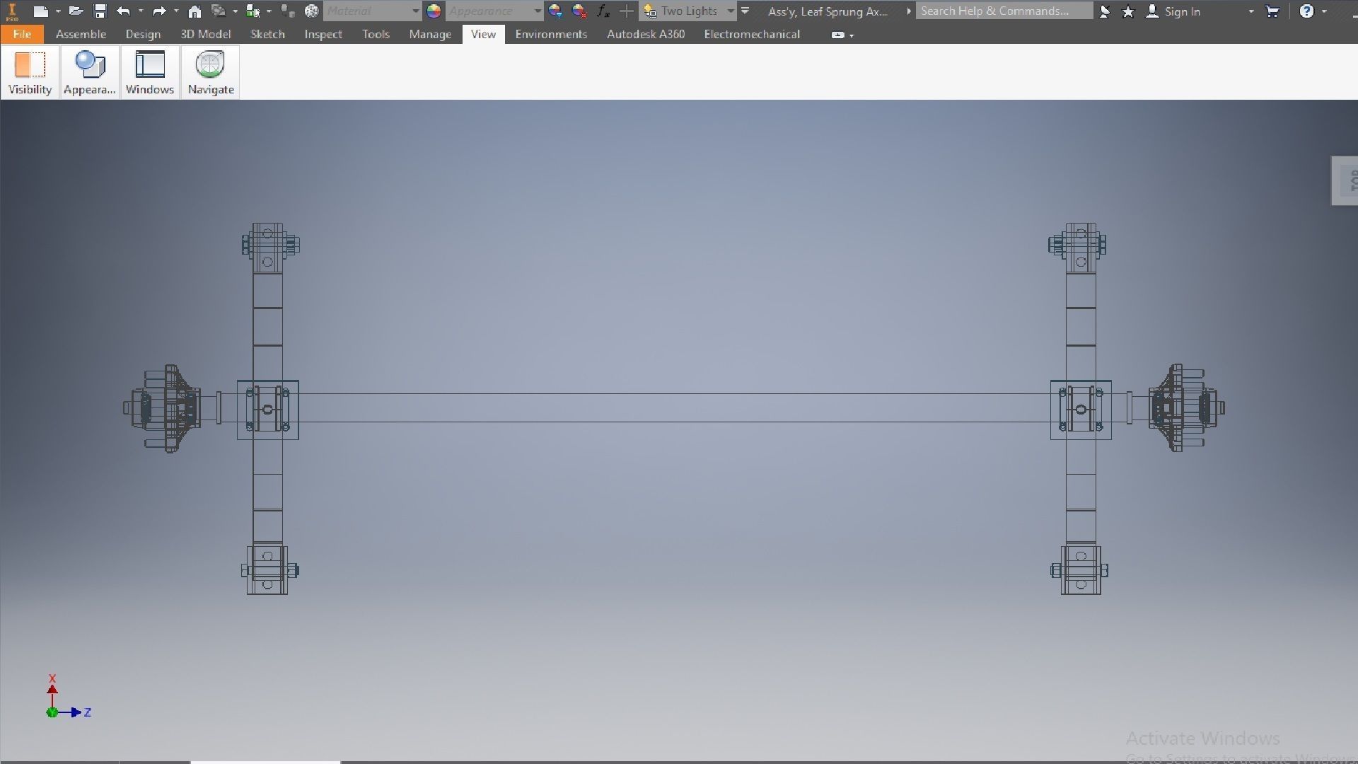 Car Leaf Sprung Axle 3D model | CGTrader