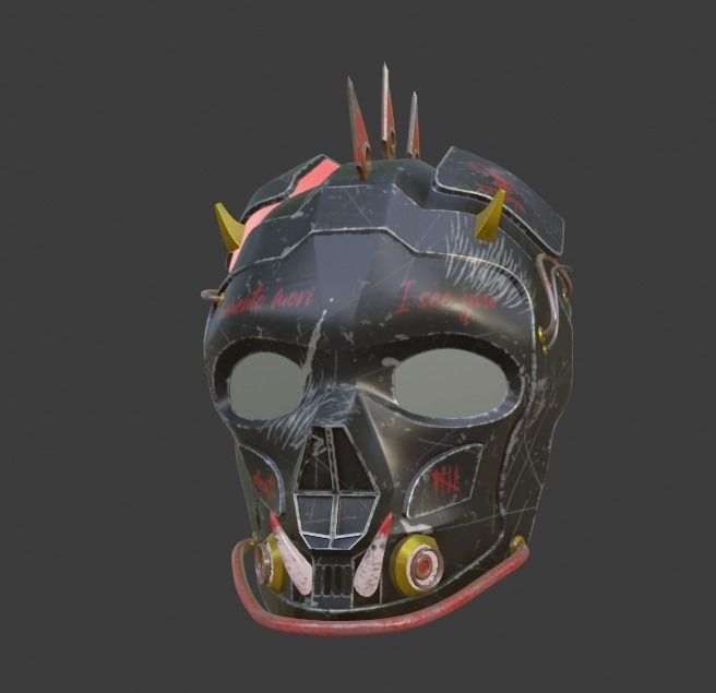 devil mask cyberpunk 3D model | CGTrader