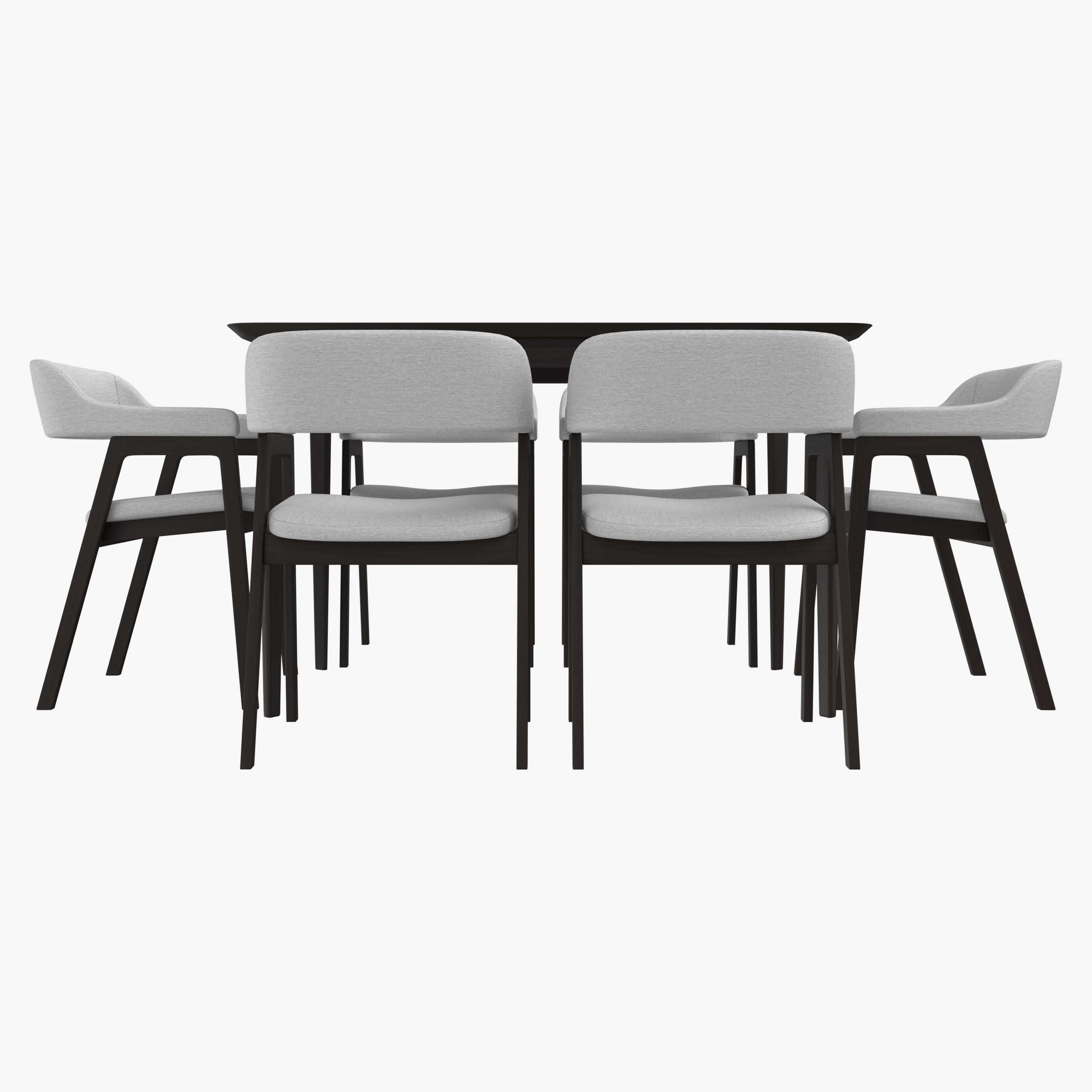 Konyshev Play Table with Article Savis Gray Dining Chairs 3D model | CGTrader