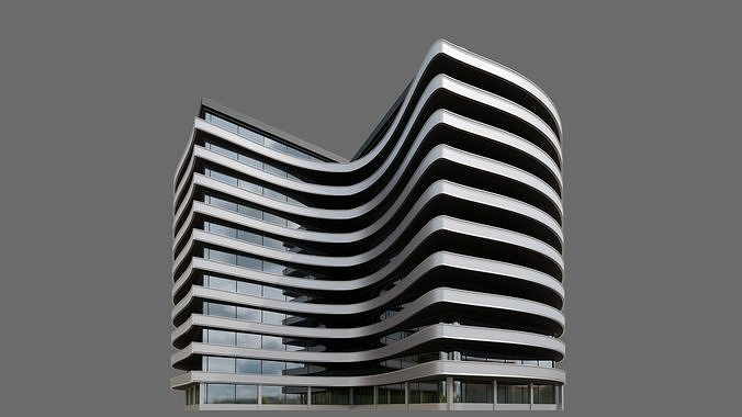 Office Building ID017 3D model | CGTrader