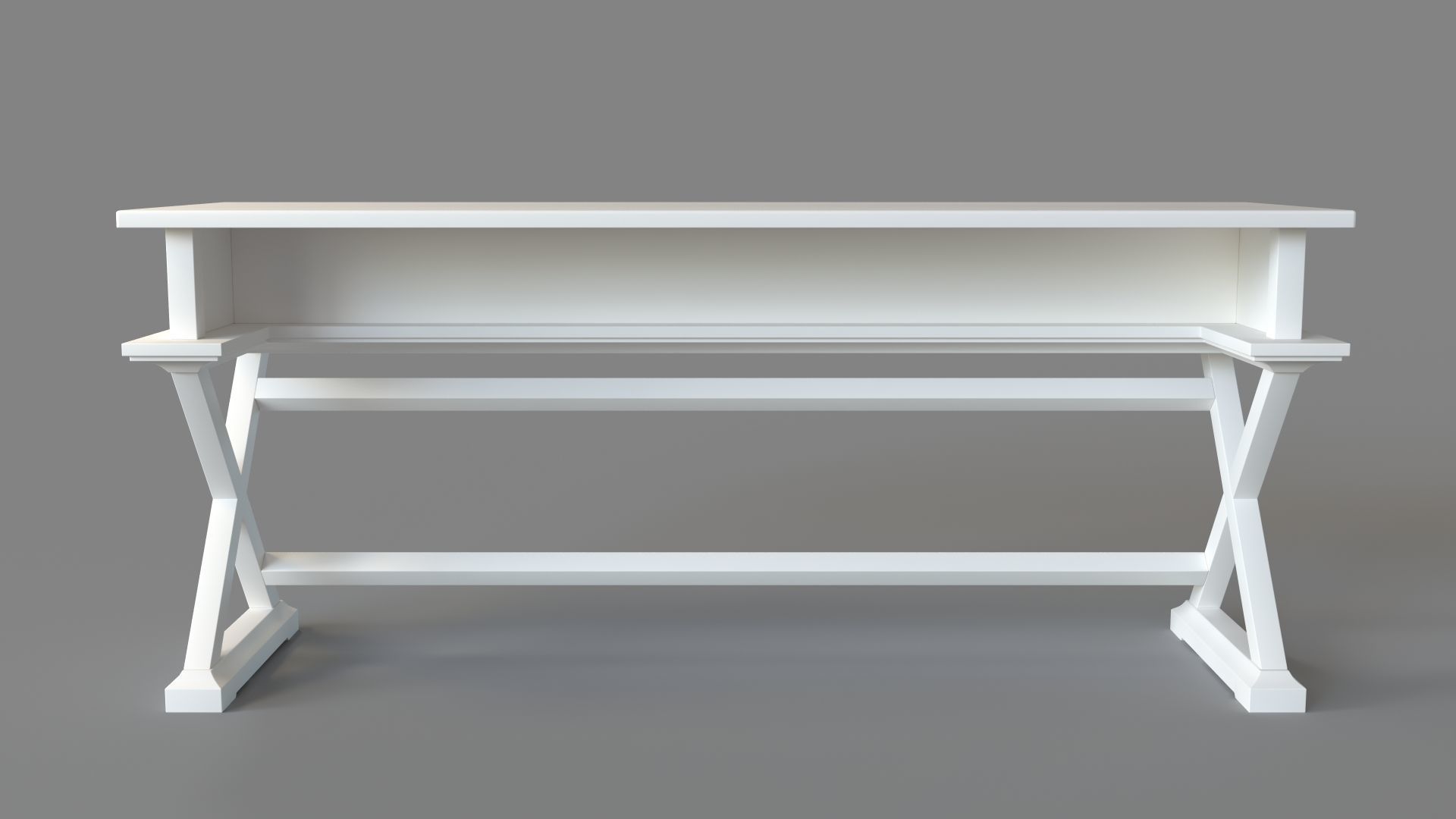 Bannister Island Console Table 3D model | CGTrader