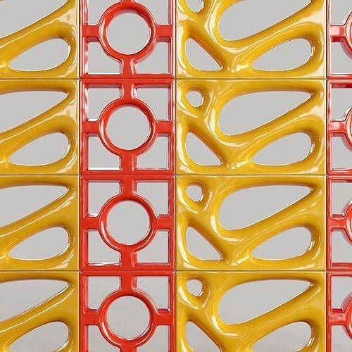 Cobogo Color Bricks Collection 3 3D model | CGTrader