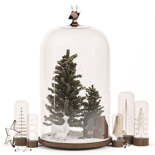 Christmas set 01 3D model | CGTrader