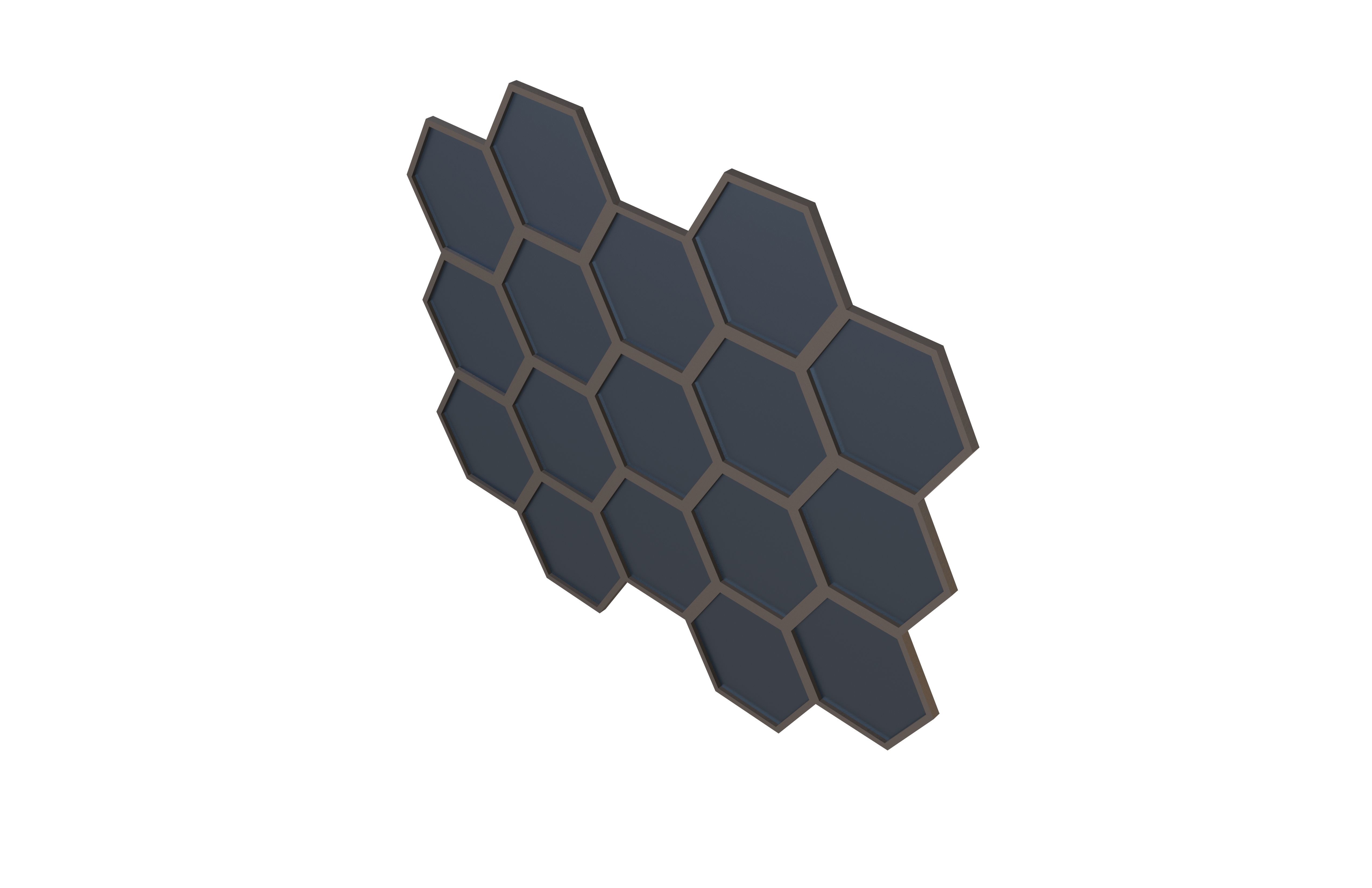 3D model Hexagon Solar Panel v1 002 VR / AR / low-poly | CGTrader