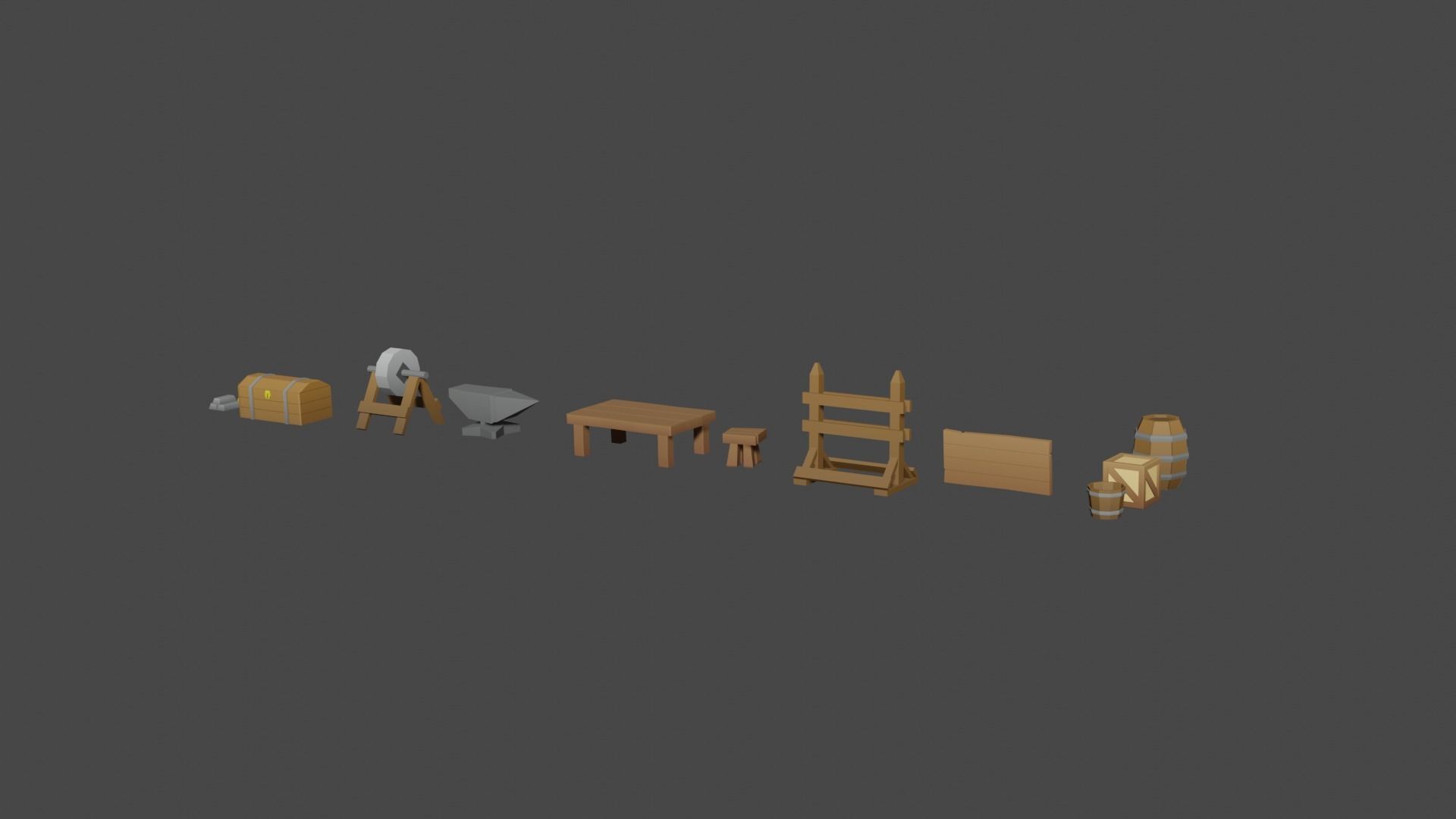 3D model Low Poly Blacksmith Fantasy Stylized VR / AR / low-poly | CGTrader