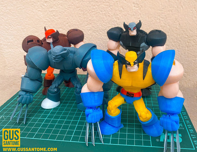Wolverine articulated action figure 3D model 3D printable | CGTrader