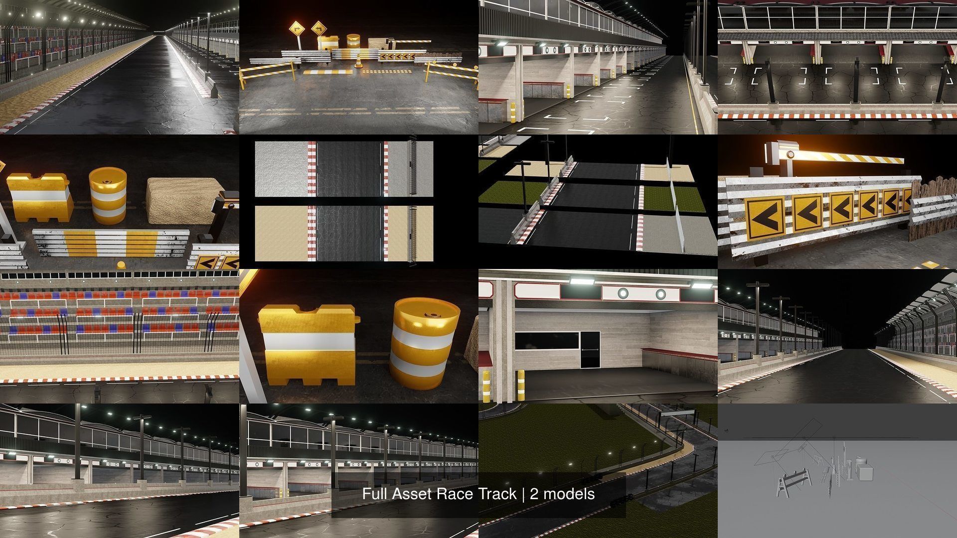 Full Asset Race Track 3D Model Collection | CGTrader