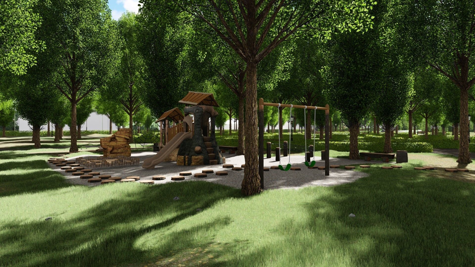 3D model of the city park 3D model | CGTrader
