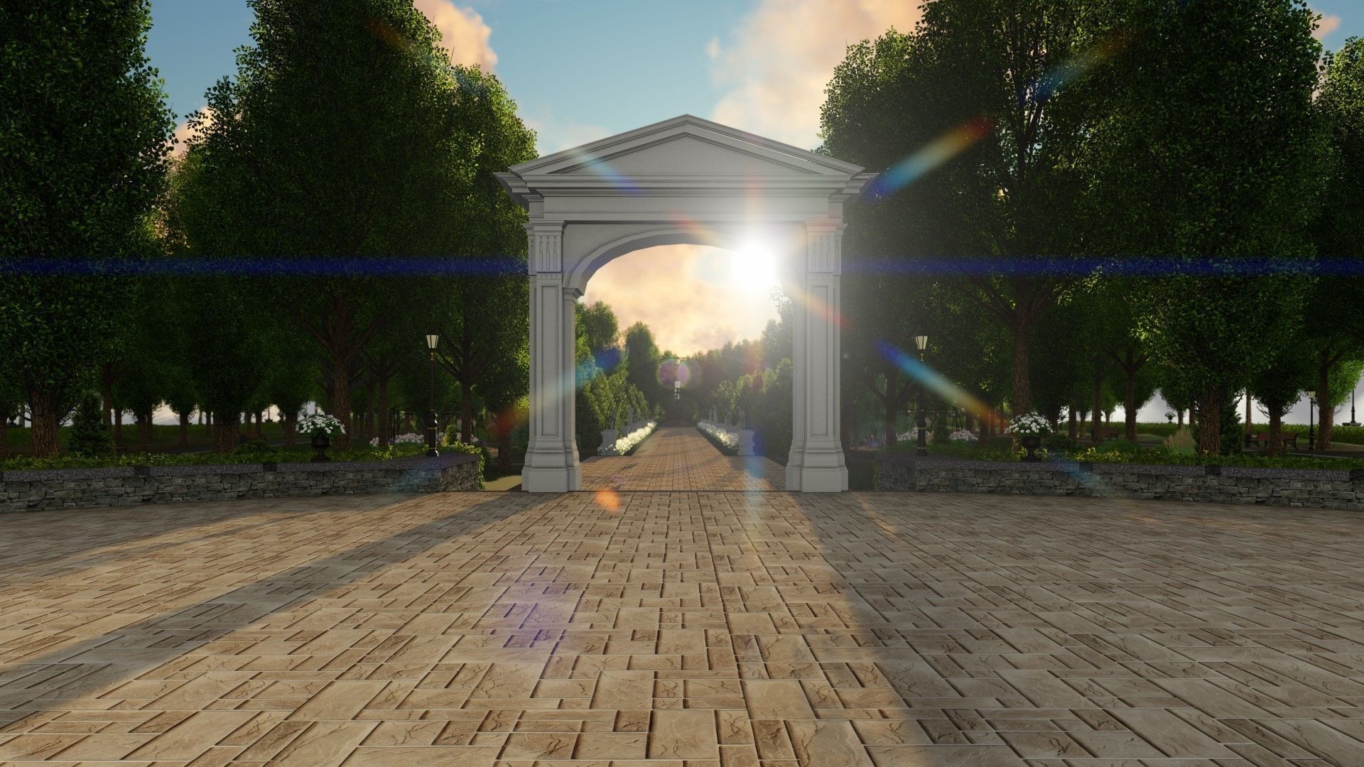 3D model of the city park 3D model | CGTrader