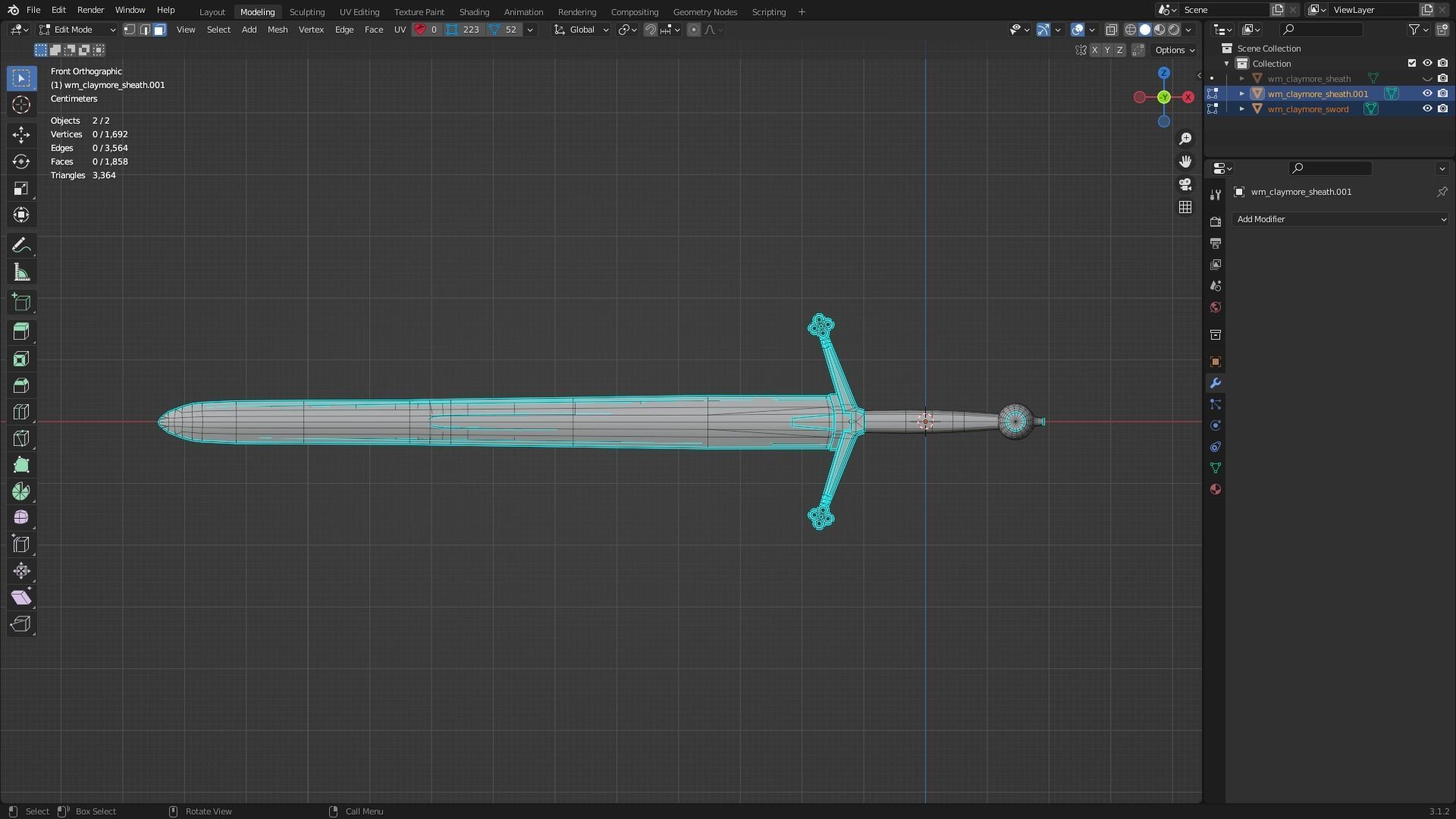 3D model Claymore Sword VR / AR / low-poly | CGTrader
