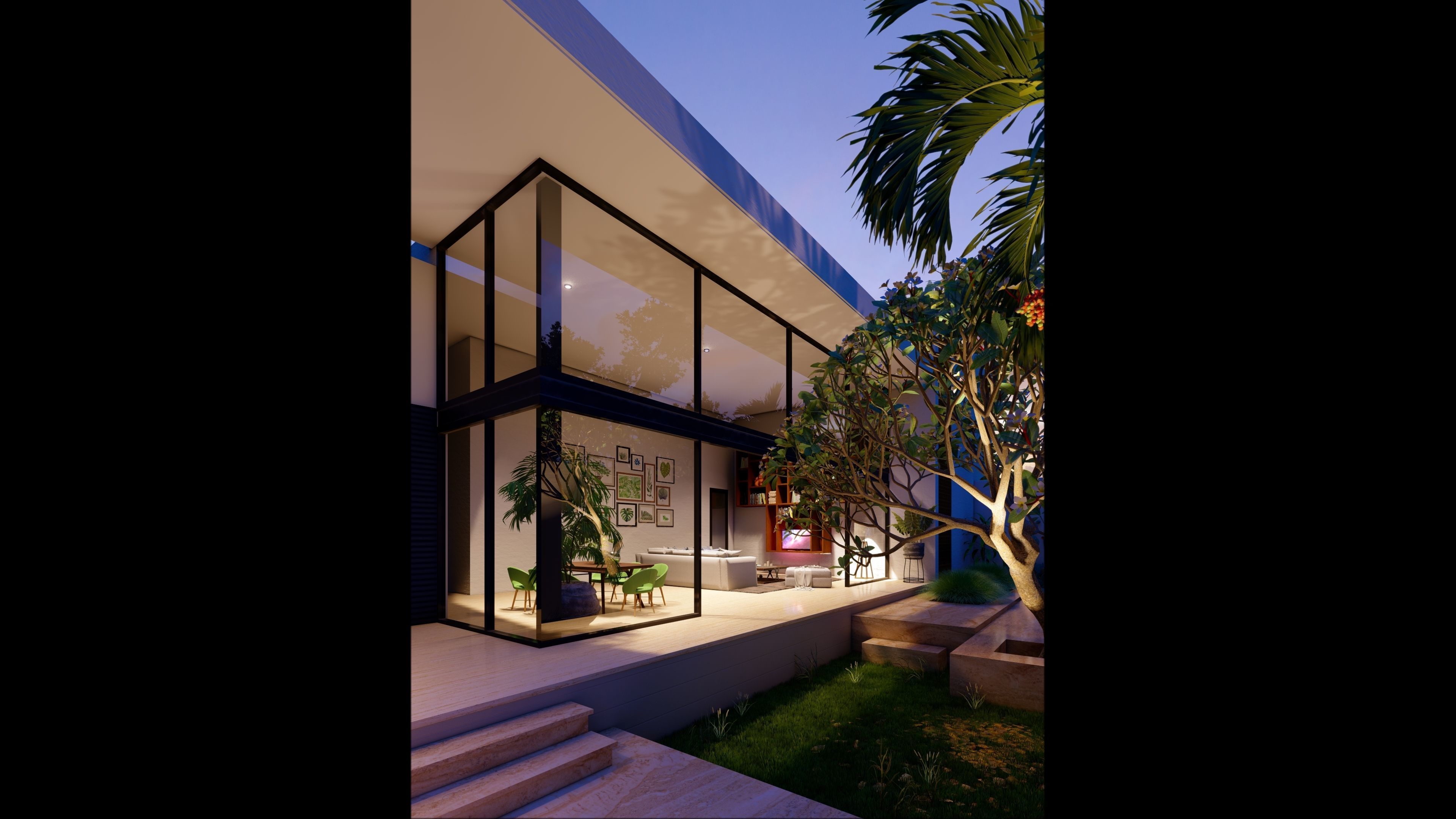 SCENE LUMION 12 5 AND ABOVE SIDE HOUSE BY YOGA4ARCH 3D model | CGTrader