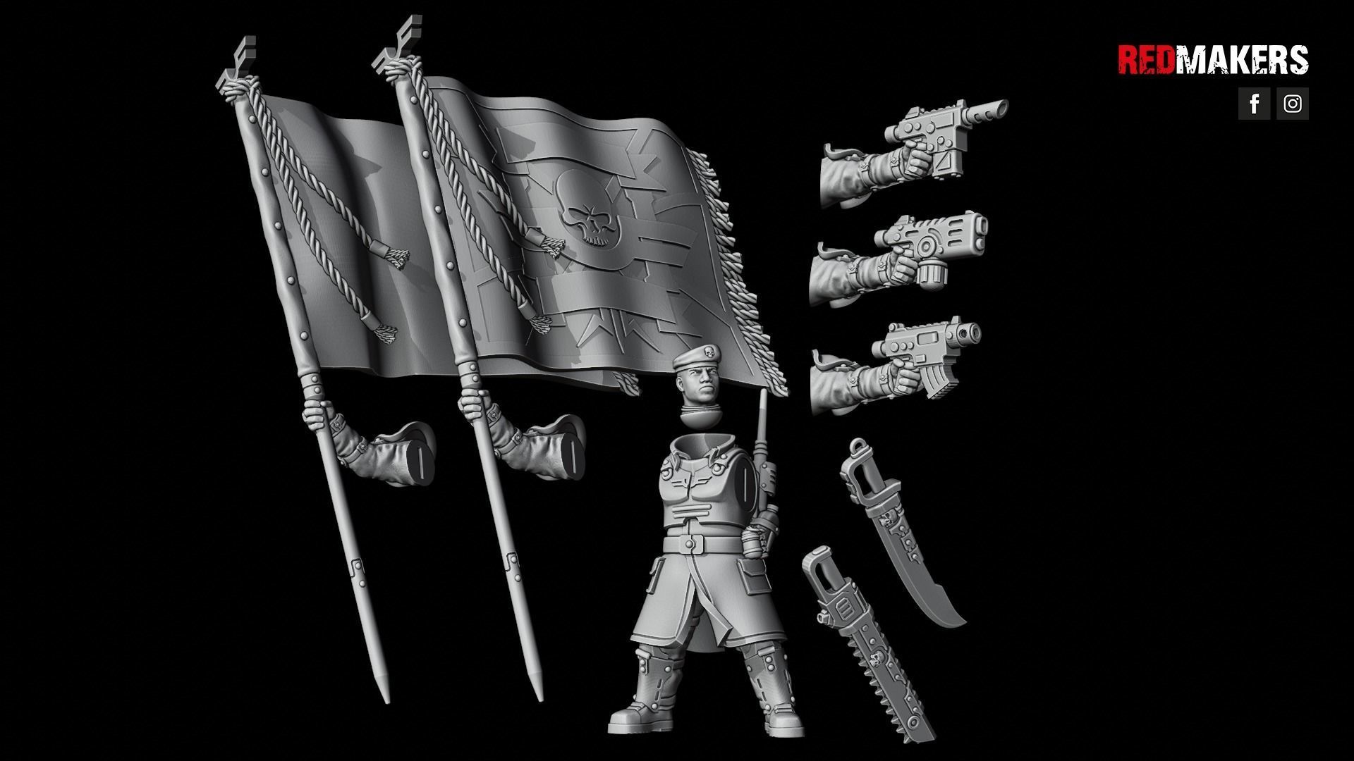Shock Troops - Command Elite Squad of the Imperial Force 3D model 3D printable | CGTrader