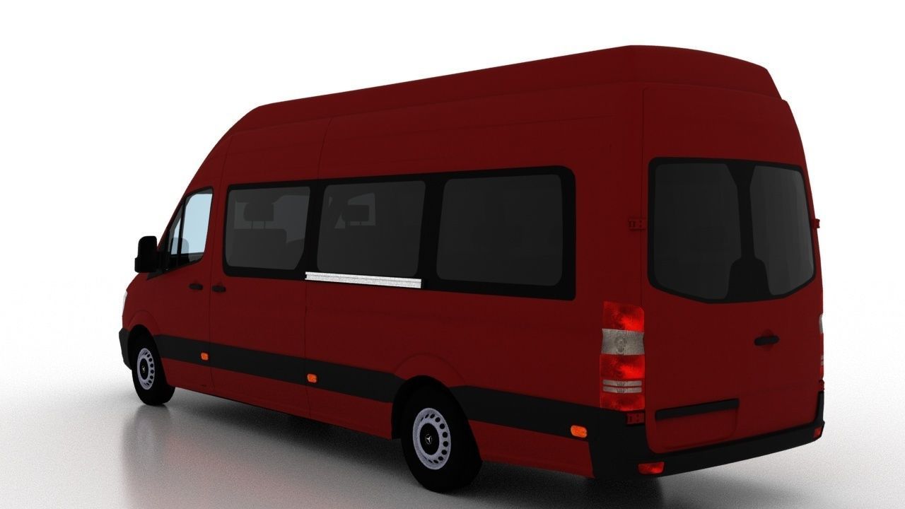 Mercedes Benz Sprinter L4H3 2015 Passenger UK 3D model | CGTrader