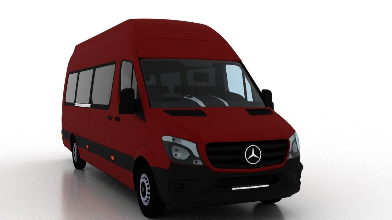 Mercedes Benz Sprinter L4H3 2015 Passenger EU 3D model | CGTrader