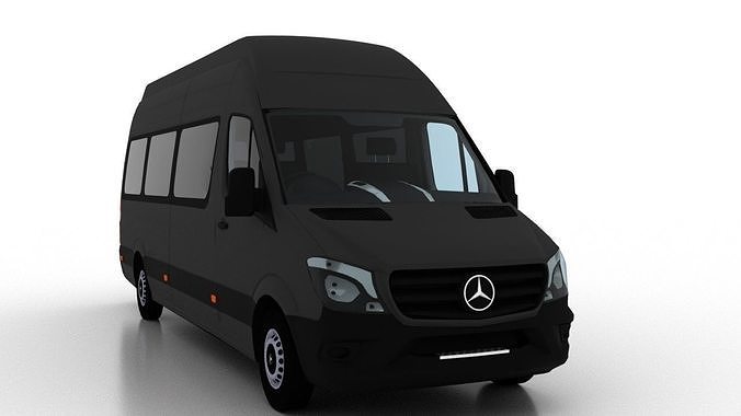 Mercedes Benz Sprinter L3H3 2015 Passenger UK 3D model | CGTrader