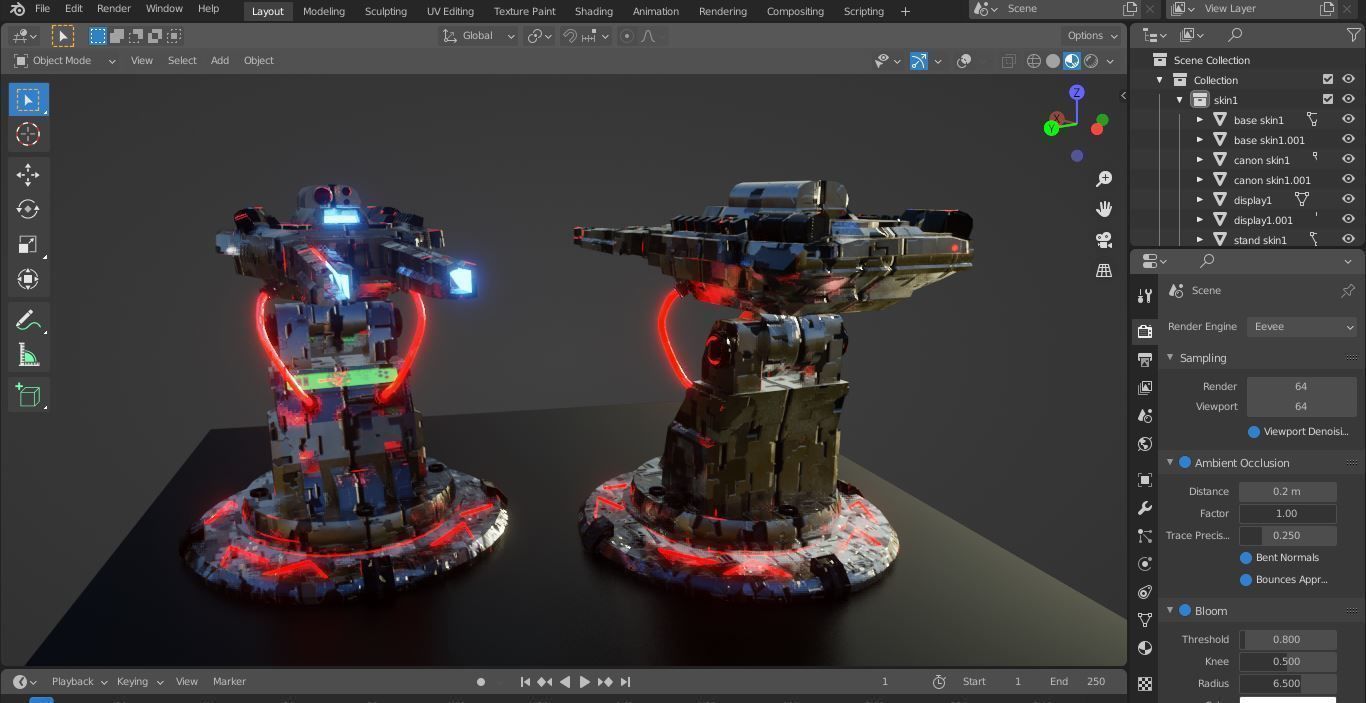 3D model Alien laser gun turret VR / AR / low-poly | CGTrader