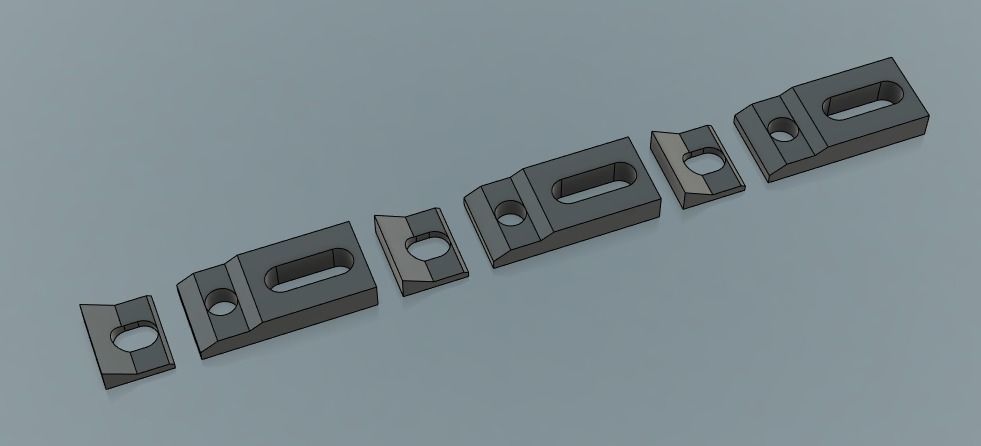 Low Profile CNC Clamps 3D model | CGTrader