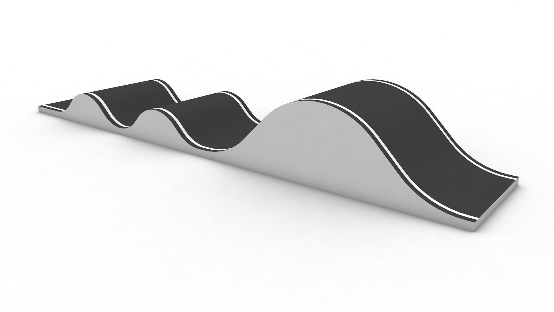 Pump track kit and 3 pre-built tracks 3D model | CGTrader