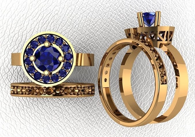 twins rings 3D model 3D printable | CGTrader