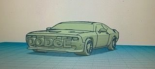 Dodge Challenger 3D model 3D printable | CGTrader