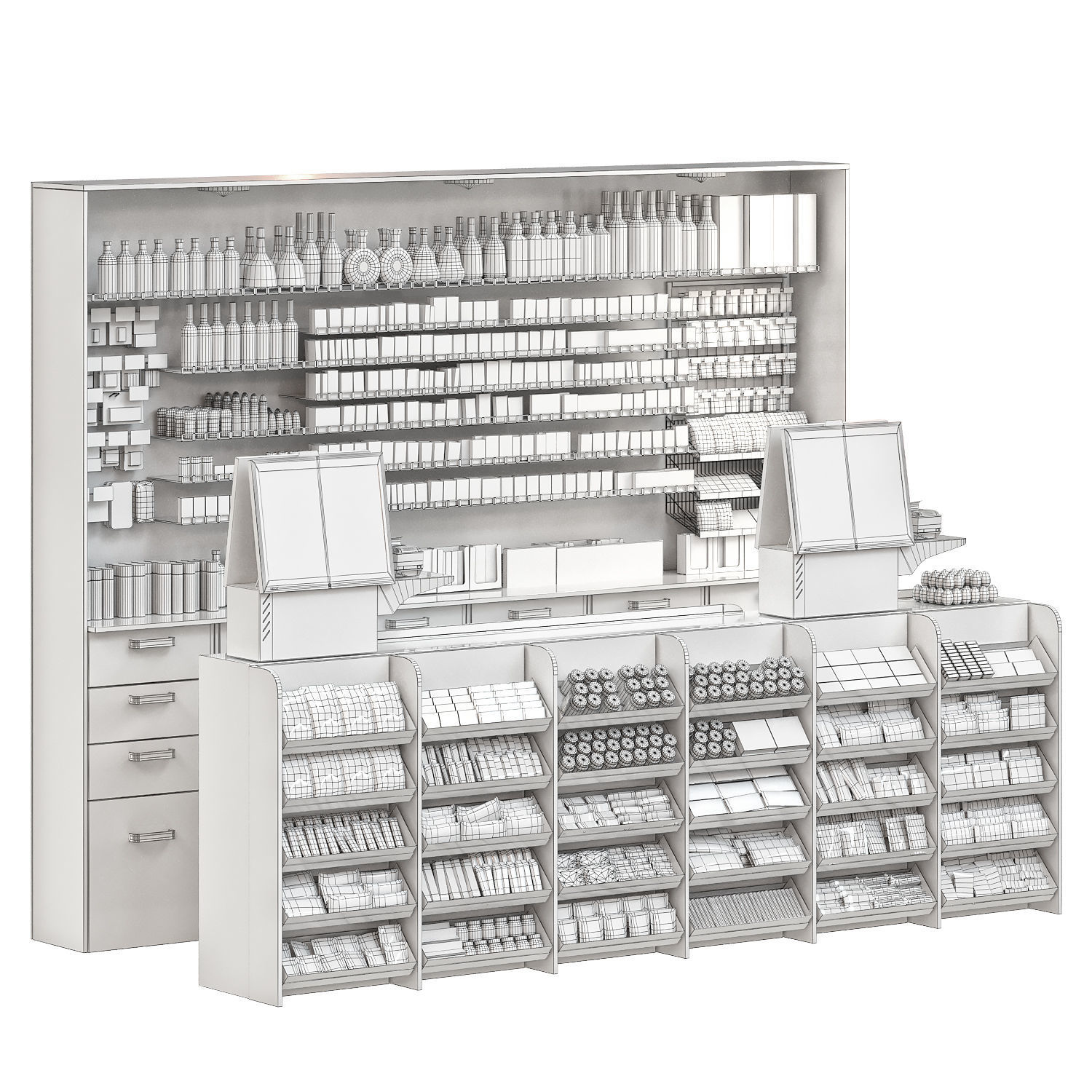 gas station store 3D model | CGTrader