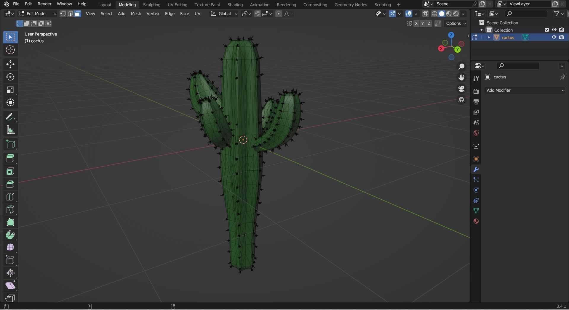 3D model Cactus VR / AR / low-poly | CGTrader