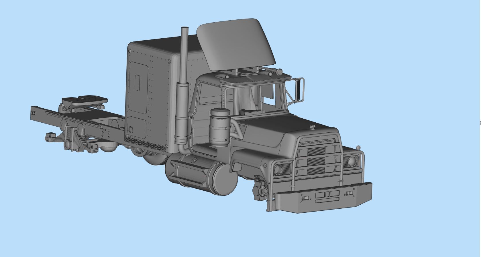 STL printable truck model kit rubber duck from the movie 3D model 3D ...