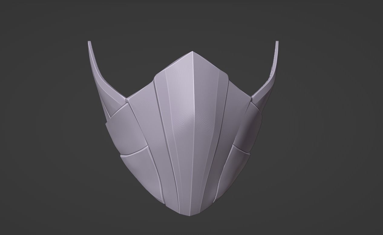 Jade mask - Combat courtier 3D model 3D printable | CGTrader