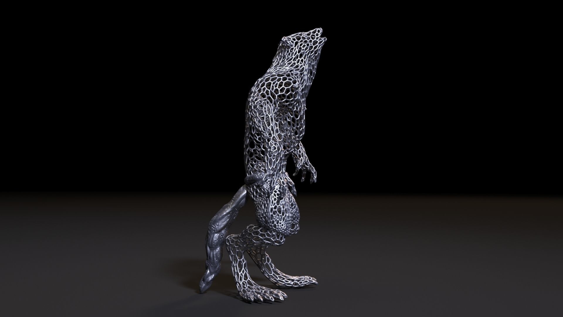Werewolf wolf 3D model 3D printable | CGTrader